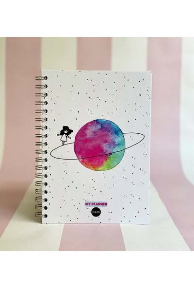 Giftmoda Satürnlü Kız Tasarımlı Konuşan Ajanda Giftmoda Satürnlü Kız Tasarımlı Konuşan Ajanda