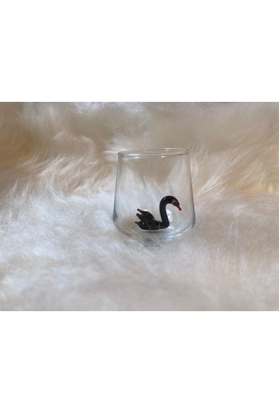 Murano 6'li Civciv Figürlü Kahve Yanı Cam Su Bardak Seti Murano 6'li Civciv Figürlü Kahve Yanı Cam Su Bardak Seti
