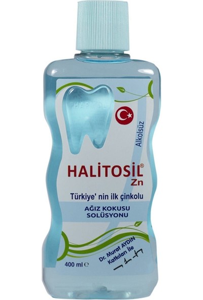Halitosil Zn Ağız Kokusu Önleyici Solüsyon (Çinko Klorit) 400 Ml Halitosil Zn Ağız Kokusu Önleyici Solüsyon (Çinko Klorit) 400 Ml