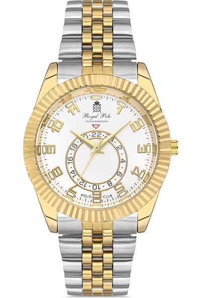 Royal Club De Polo Barcelona Erkek Altın Metal Kol Saati RPWA042301