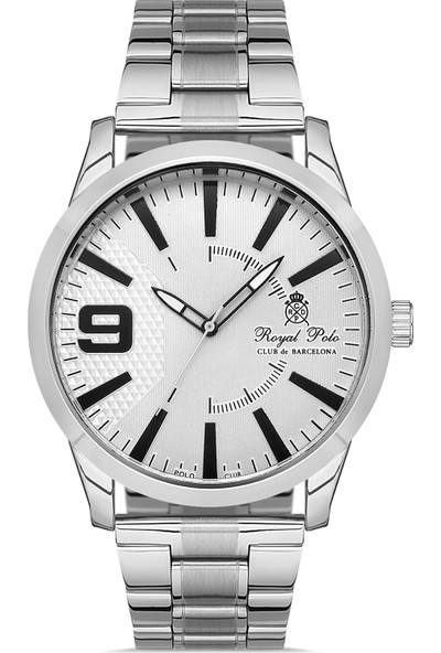 Royal Club De Polo Barcelona Erkek Gümüş Metal Kol Saati RPWA043001