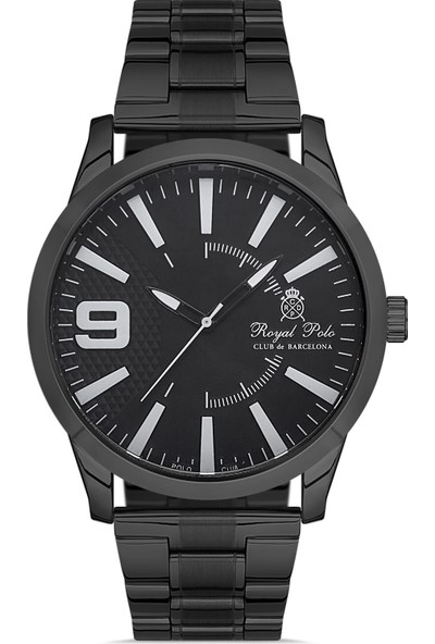 Royal Club De Polo Barcelona Erkek Siyah Metal Kol Saati RPWA043002