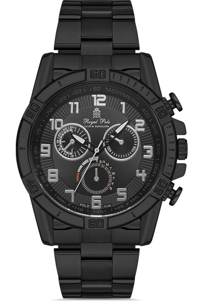 Royal Club De Polo Barcelona Erkek Siyah Metal Kol Saati RPWA045102