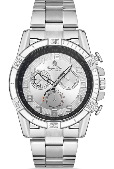 Royal Club De Polo Barcelona Erkek Gümüş Metal Kol Saati RPWA045103