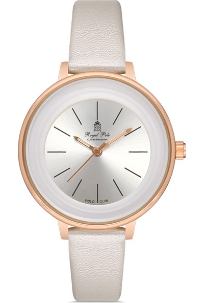 Royal Club De Polo Barcelona Kadın Beyaz Metal Kol Saati RPWA044703