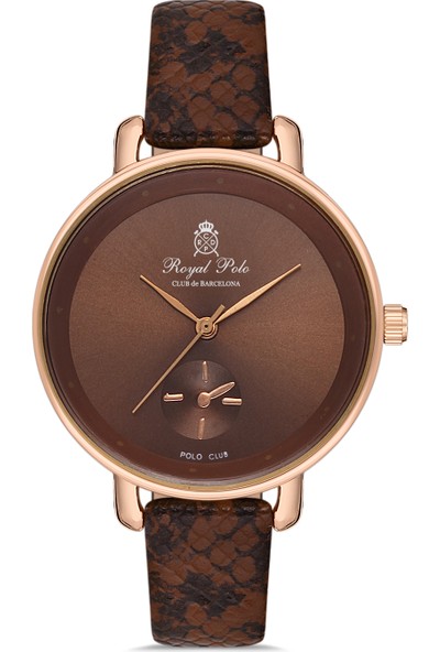 Royal Club De Polo Barcelona Kadın Kahverengi Metal Kol Saati RPWA044903