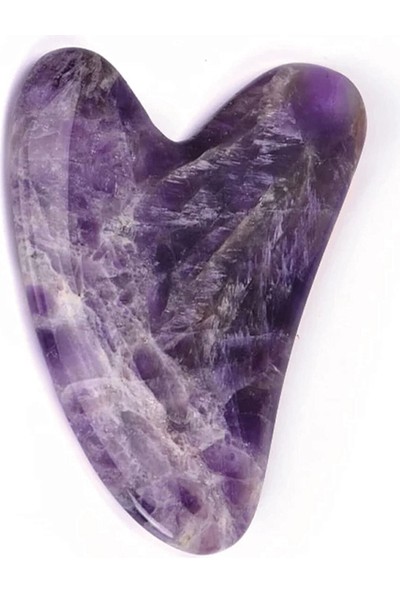 Ametist Kalp Gua Sha Yüz Masaj Aleti