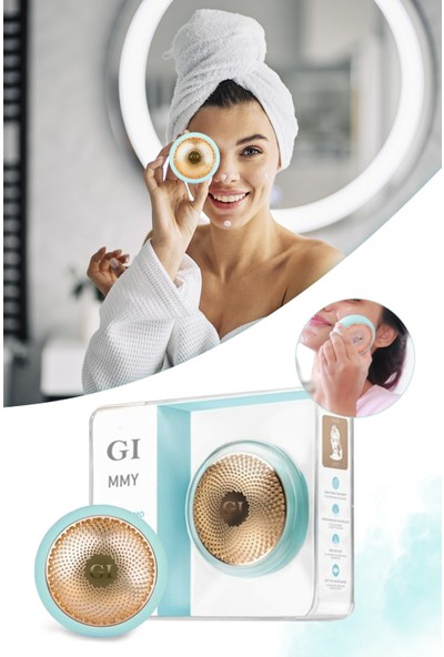 Megaw Gi Mask Ultrasonik Maske Uygulama Cihazı Işık Terapi Akıllı Peeling Mavi Yüz Maske Masaj Cihazı Megaw Gi Mask Ultrasonik Maske Uygulama Cihazı Işık Terapi Akıllı Peeling Mavi Yüz Maske Masaj Cihazı
