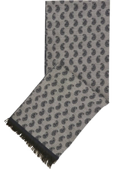 Altınyıldız Classıcs Erkek Lacivert-Gri Desenli Örme Atkı Altınyıldız Classıcs Erkek Lacivert-Gri Desenli Örme Atkı