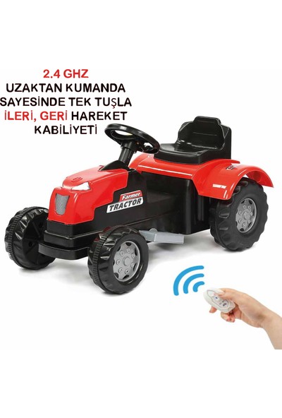 UJ Toys Uzaktan Kumandalı 6V Akülü Traktör Yeşil
