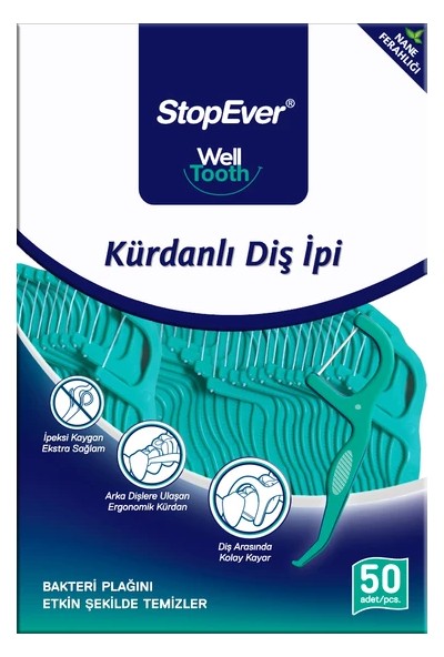 Stopever Well Tooth Kürdanlı Diş Ipi 50'Li Stopever Well Tooth Kürdanlı Diş Ipi 50'Li