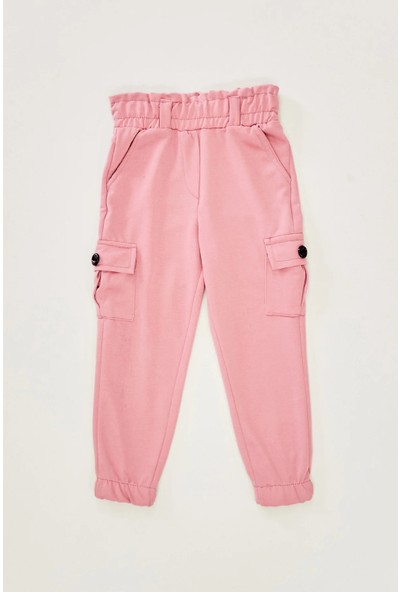 FullaModa Kargo Cepli Paçası Lastikli Çocuk Jogger Eşofman Altı FullaModa Kargo Cepli Paçası Lastikli Çocuk Jogger Eşofman Altı