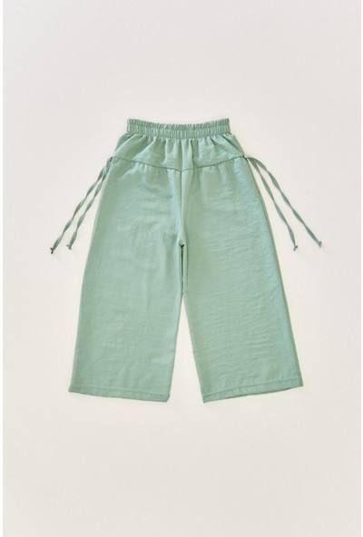 FullaModa Yanları Bağcıklı Beli Lastikli Palazzo Çocuk Pantolon