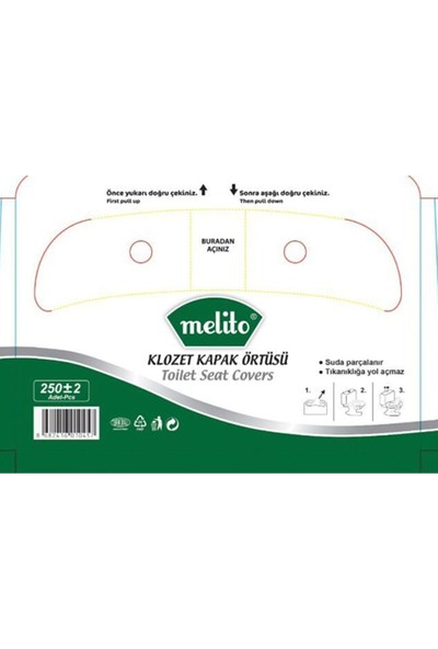 Melito Klozet Kapak Örtüsü 250'LI