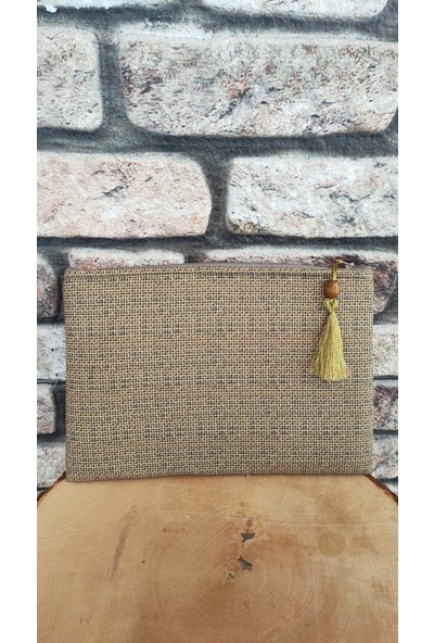 Tataroğlu Dijital Kumaş Jüt Ip Efekt Portföy Clutch Çanta Tataroğlu Dijital Kumaş Jüt Ip Efekt Portföy Clutch Çanta