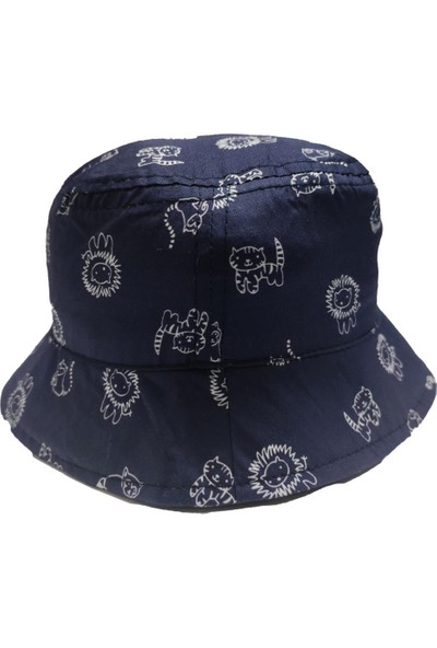 Poky Erkek Çocuk Fötr Şapka 1-3 Yaş Sevimli Kedi