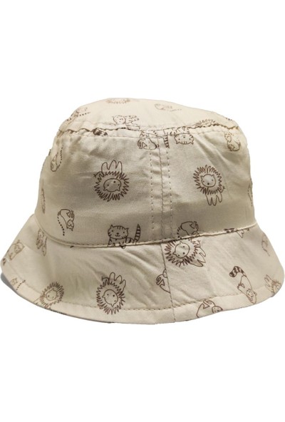 Poky Erkek Çocuk Fötr Şapka 1-3 Yaş Sevimli Kedi