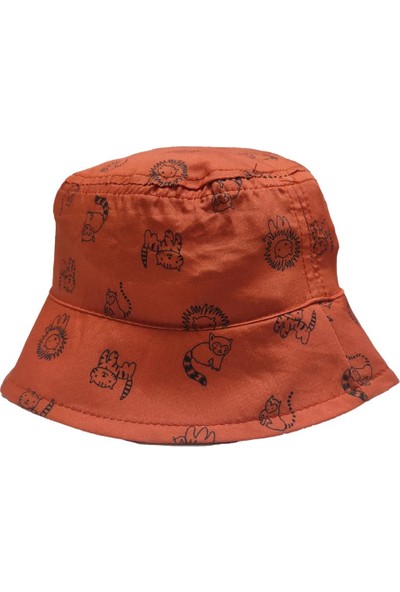 Poky Erkek Çocuk Fötr Şapka 1-3 Yaş Sevimli Kedi