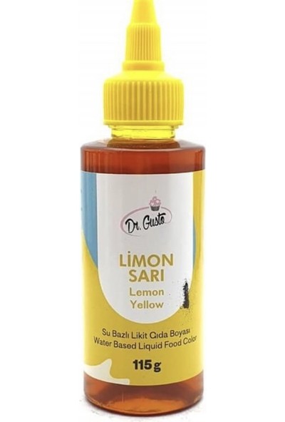 Kumsal Mutfak Sıvı Gıda Boyası Su Bazlı Limon Sarı 115 gr Kumsal Mutfak Sıvı Gıda Boyası Su Bazlı Limon Sarı 115 gr