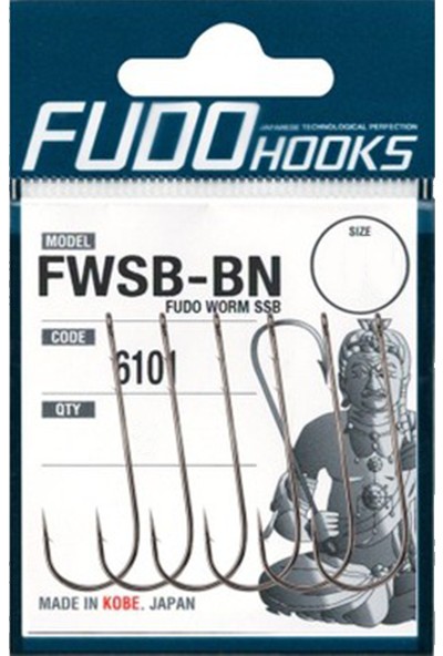 Fudo Hooks Fwsb-Bn 6101 Siyah Iğne No:1/0 Fudo Hooks Fwsb-Bn 6101 Siyah Iğne No:1/0