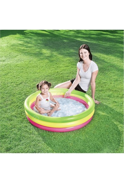 Bestway 51104 3 Halkalı Çocuk Havuzu ( 102 x 25 Cm)