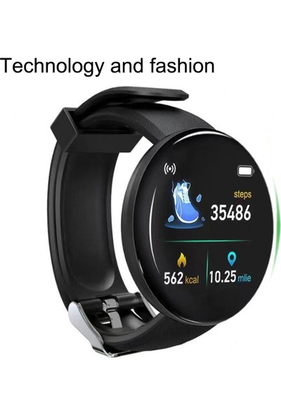 Easyde D18S 1.3 Inç Akıllı Saat -Siyah (Yurt Dışından)