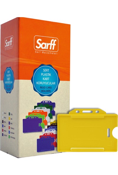 Sarff Kart Muhafaza 50'li Sarı