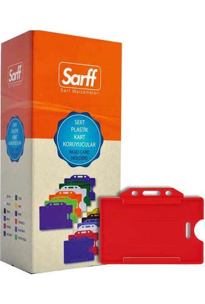 Sarff Kart Muhafaza 50'li Kırmızı Sarff Kart Muhafaza 50'li Kırmızı