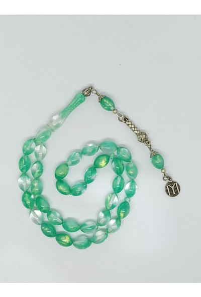 Firuze Gümüş Toz Kehribar Tesbih Firuze Gümüş Toz Kehribar Tesbih