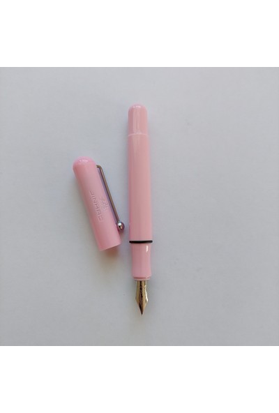 Jinhao Pocket Pembe Dolma Kalem F 0.5 mm Cep Tipi Jinhao Pocket Pembe Dolma Kalem F 0.5 mm Cep Tipi