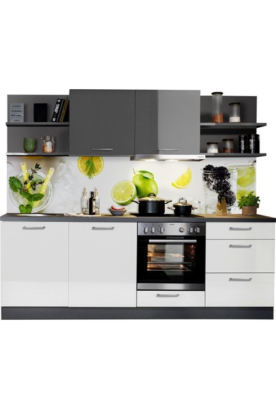 T Designo Tdesıgno Irmak Mutfak 240 cm Tezgah Dahil Değil T Designo Tdesıgno Irmak Mutfak 240 cm Tezgah Dahil Değil