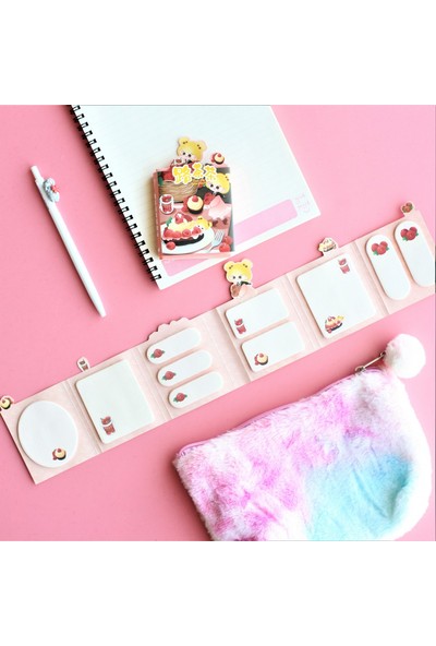 Katlanır Yapışkan Notlar Ahududu Katlanır Yapışkan Notlar Ahududu