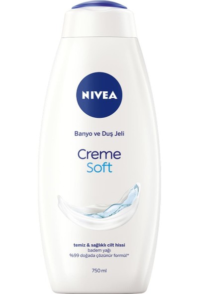 Nivea Creme Soft Kremsi Dokunuş Banyo ve Duş Jeli 750ML Eşsiz Nivea Kokusu Ekonomik Boy Nivea Creme Soft Kremsi Dokunuş Banyo ve Duş Jeli 750ML Eşsiz Nivea Kokusu Ekonomik Boy