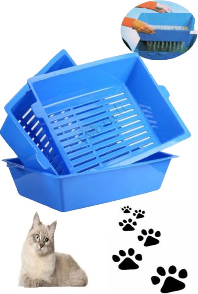 Wondi Kedi Tuvaleti 3 Kat Elekli Kedi Küreği Kullanımına Son Wondi Kedi Tuvaleti 3 Kat Elekli Kedi Küreği Kullanımına Son