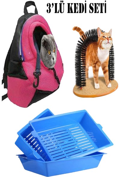 Wondi Kedi Bakım Seti 3'lü Set Pembe Çantalı Wondi Kedi Bakım Seti 3'lü Set Pembe Çantalı