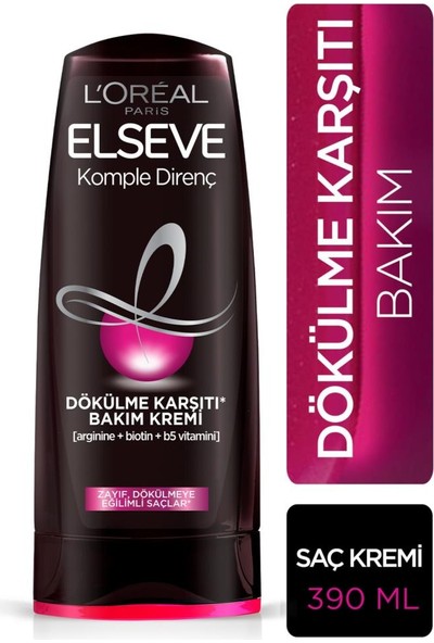 Loreal Paris L'oréal Paris Elseve Komple Direnç Dökülme Karşıtı Bakım Kremi 390 ml