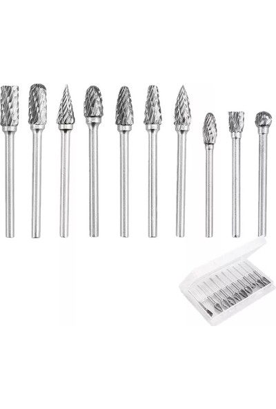 Hilda Tungsten Dremel Gravür Karbür Uç Seti (10 Adet) Hilda Tungsten Dremel Gravür Karbür Uç Seti (10 Adet)