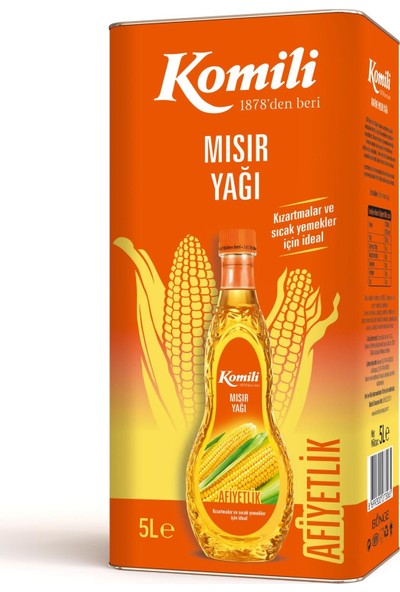 Komili Mısır Yağı 5 Lt Komili Mısır Yağı 5 Lt