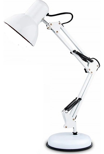 Gaman Klasik Metal Salıncak Kollu Beyaz Masa Lambası Ofis Masa Lambası +3 Renk LED Lamba Gaman Klasik Metal Salıncak Kollu Beyaz Masa Lambası Ofis Masa Lambası +3 Renk LED Lamba
