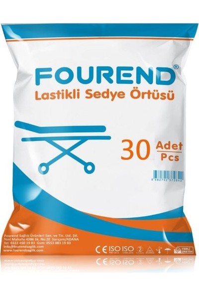 Fourend Yeni Nesil Lastikli Sedye Örtüsü 30 Adet