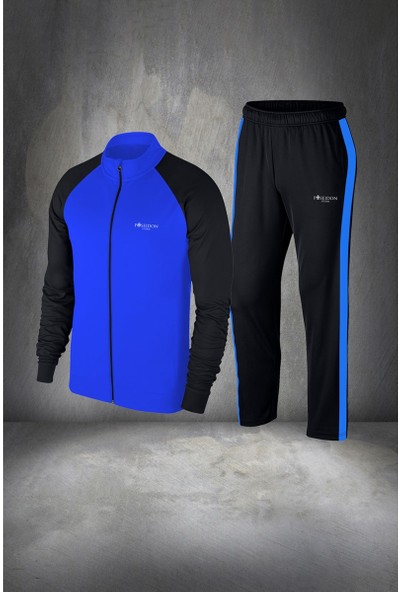 Poseidon Storm Erkek Mavi Interlok Kumaş Mevsimlik Fermuarlı Eşofman Takımı (S-3xl) Poseidon Storm Erkek Mavi Interlok Kumaş Mevsimlik Fermuarlı Eşofman Takımı (S-3xl)