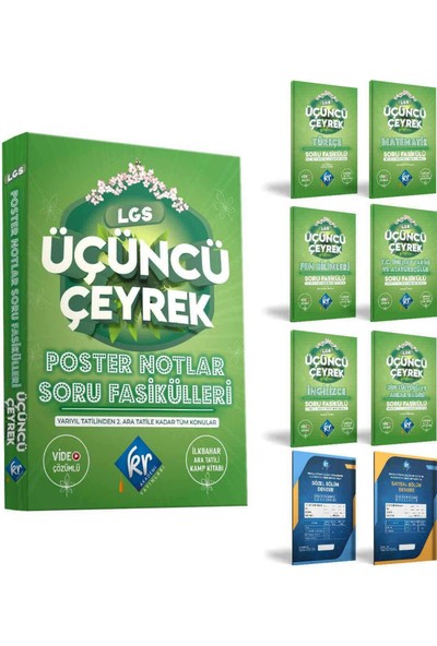 Kr Akademi LGS Üçüncü Çeyrek Poster Notlar Soru Fasikülleri (3. Çeyrek)