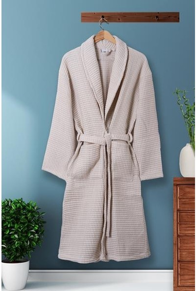 Ephemeris Pamuk Waffle Pike Bornoz L - Bej Ephemeris Pamuk Waffle Pike Bornoz L - Bej