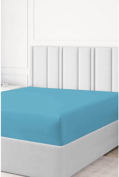 Ephemeris Pamuk Tek Kişilik Lastikli(Fitted) Penye Çarşaf - Turkuaz Ephemeris Pamuk Tek Kişilik Lastikli(Fitted) Penye Çarşaf - Turkuaz