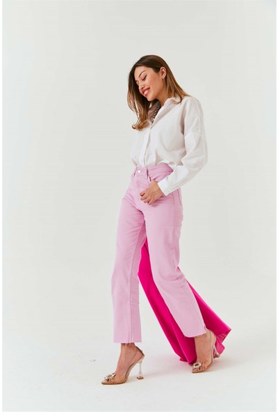 tuba butik Yüksek Bel Kesik Paça Boyfit Lila Kadın Jean tuba butik Yüksek Bel Kesik Paça Boyfit Lila Kadın Jean