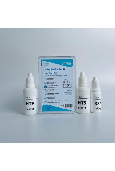 Testonic Haşıl Test Kiti ( Nişasta / Pva / Cmc / Akrilat) Testonic Haşıl Test Kiti ( Nişasta / Pva / Cmc / Akrilat)