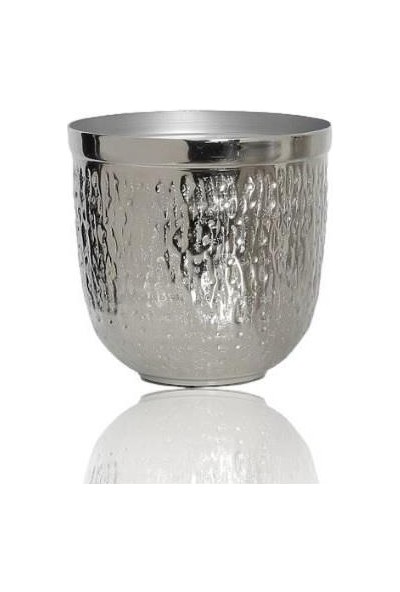 Vitale Dekoratif Vazo Silver Küçük Boy 15X14 cm AK.IR0065-K