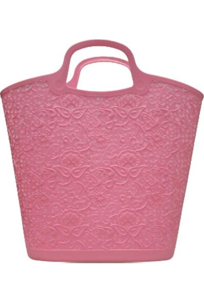 Temel Plaj ve Alışveriş Çantası – Pembe