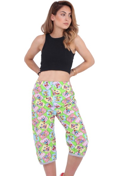 Gigi Giyim Desenli Biyeli Kapri