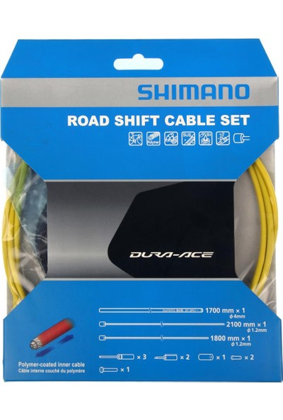 Shımano Dura-Ace 9000 Vites Kablo Seti Polimer SARI(Y63Z98992) Shımano Dura-Ace 9000 Vites Kablo Seti Polimer SARI(Y63Z98992)